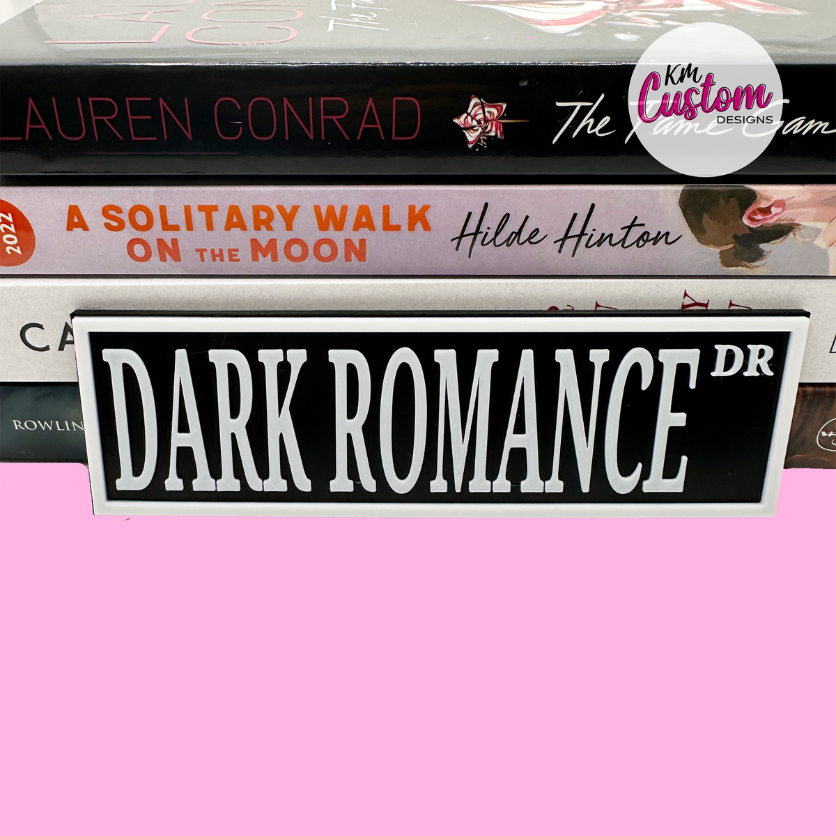 3D Printed Dark Romance Drive Book Shelf Sign – KM Custom Designs