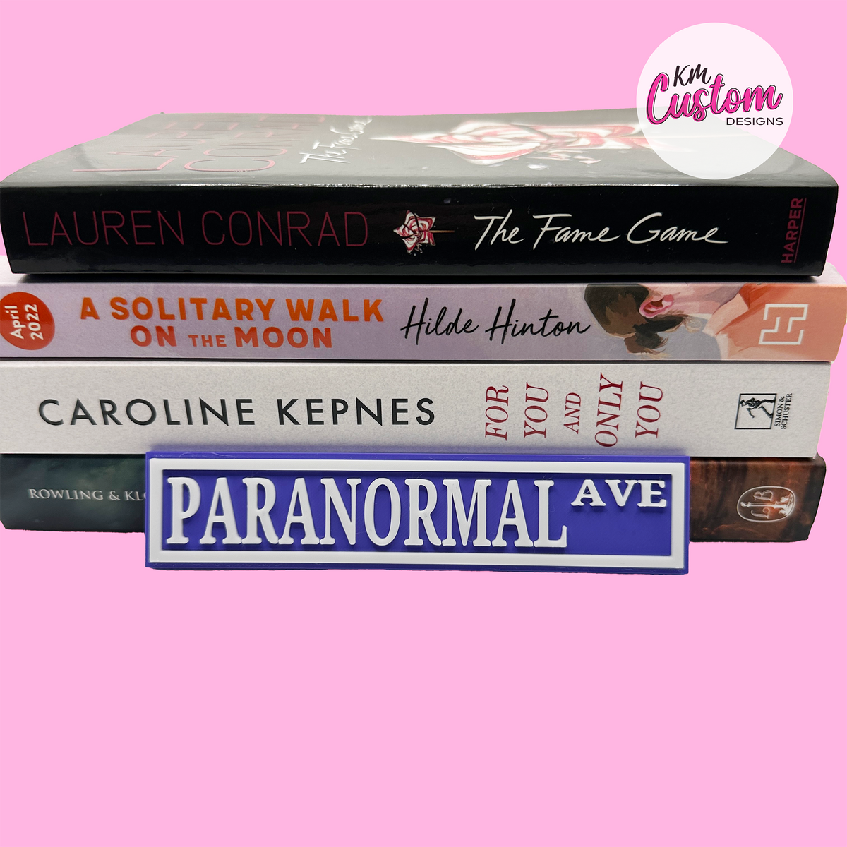 3D Printed Paranormal Avenue Book Shelf Sign – KM Custom Designs