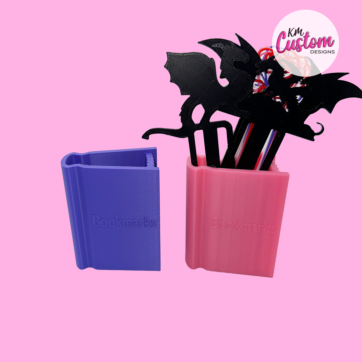 3D Printed Book Shaped Bookmark Holder – KM Custom Designs