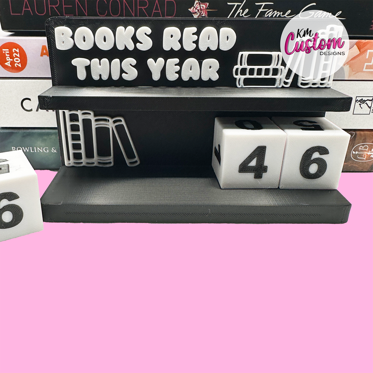 3D Printed Books Read Counter Stand – Track Your Reading Progress in S ...