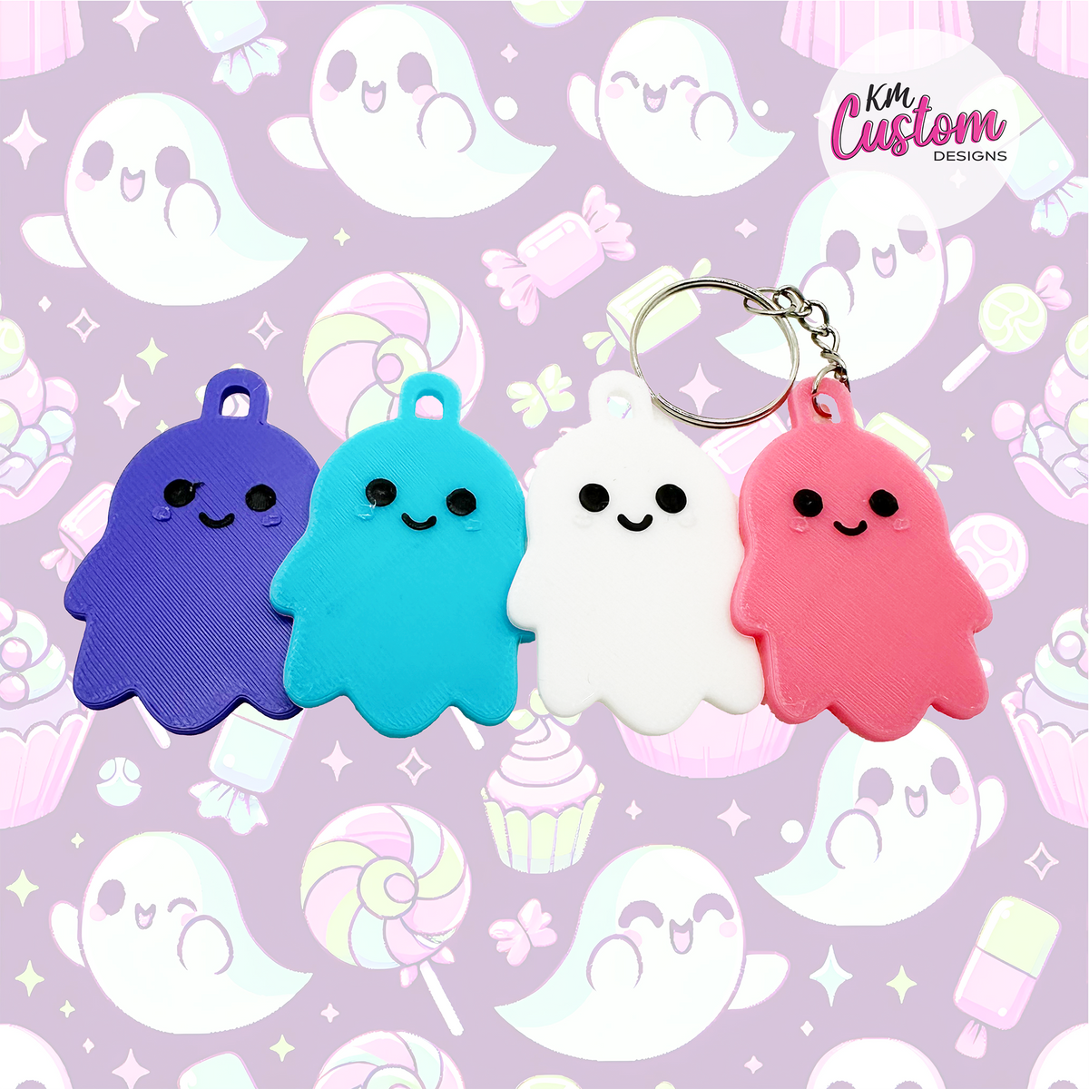 Ghost Keyring – KM Custom Designs