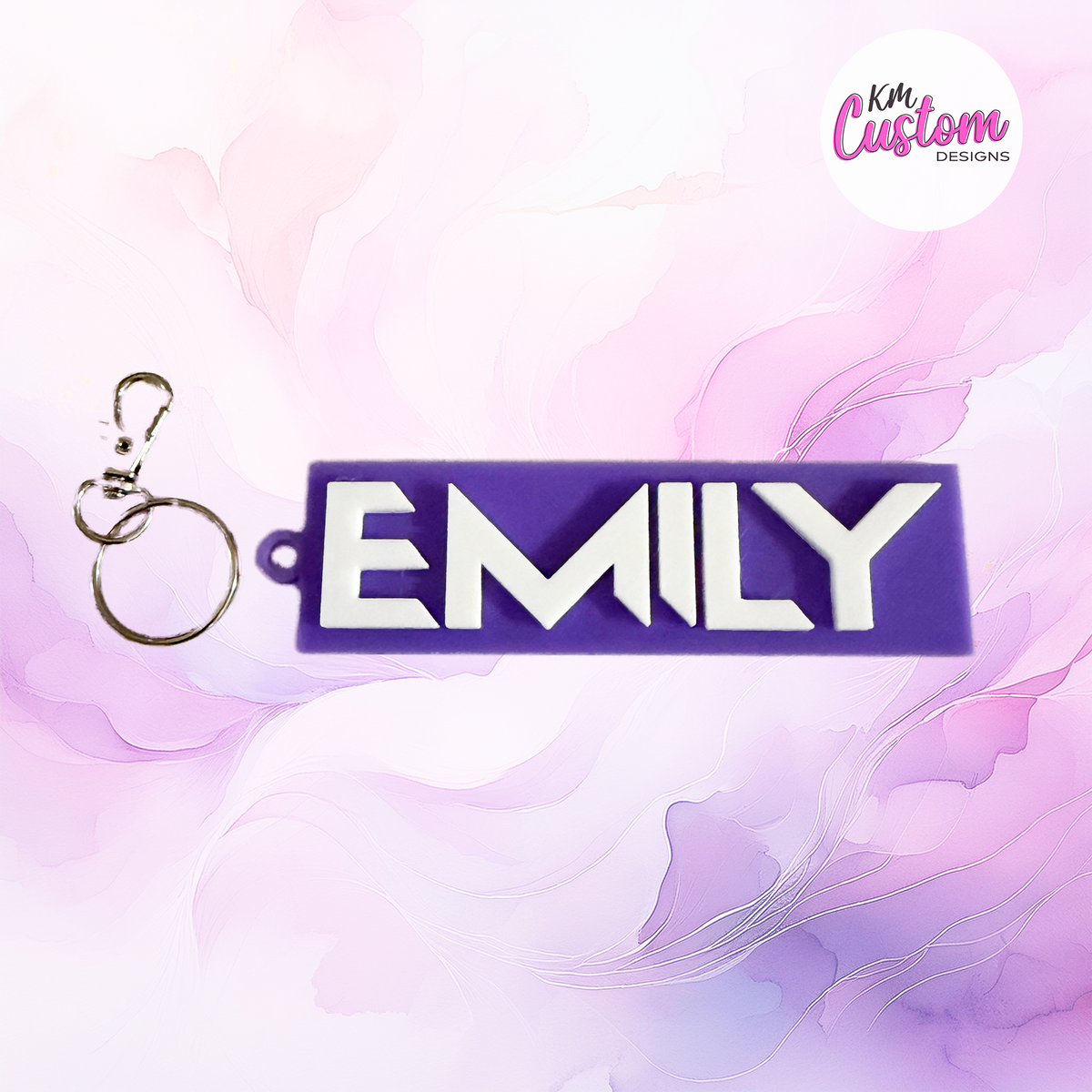 3D Printed Personalised K-Pop Style Keyring – KM Custom Designs