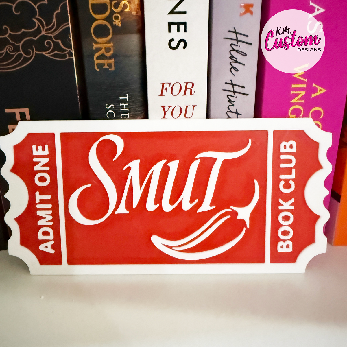 3D Printed Trope Book Club Shelf Signs – KM Custom Designs