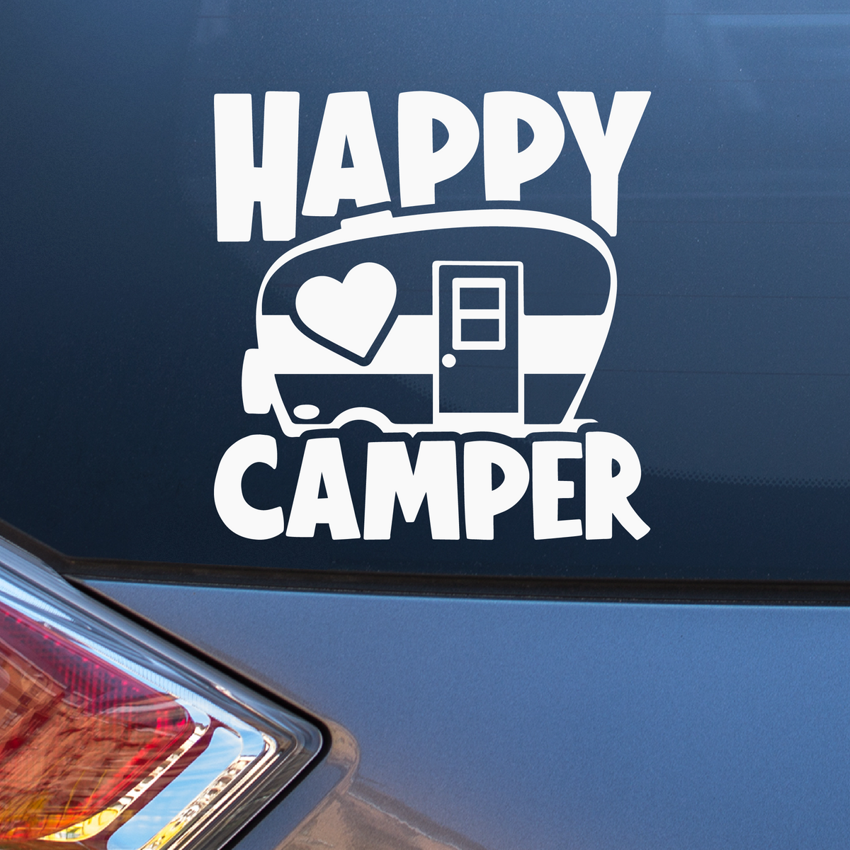 Happy Camper Decal – KM Custom Designs
