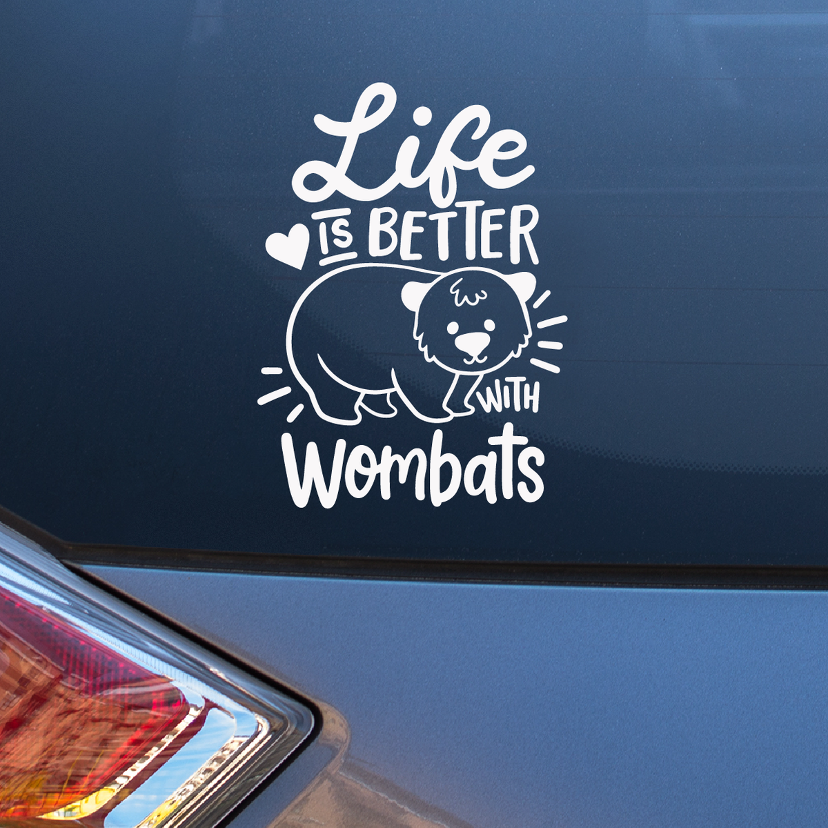 Life is better with wombats Decal – KM Custom Designs